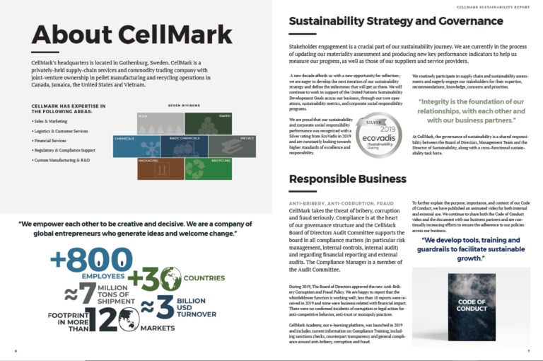 CellMark's Sustainability Report 2019 is now available - CellMark